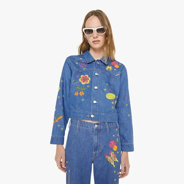 MOTHER The Heyday Cropped Denim Jacket