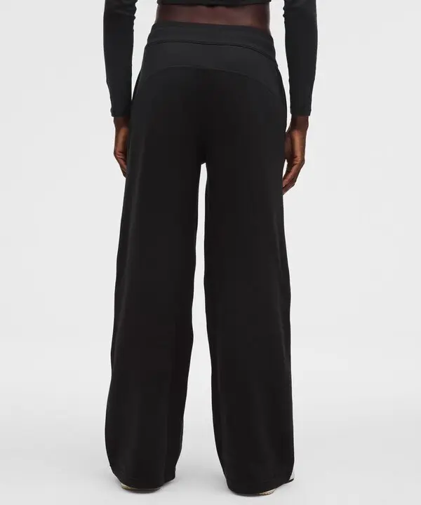 Lululemon Scuba Mid-rise Wide-leg Pant - Black
