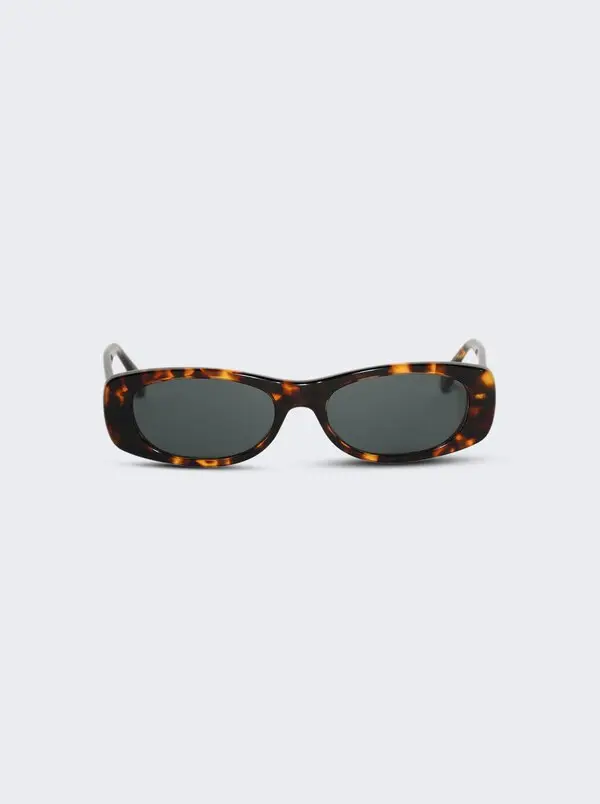 Fendi Ff Squared Havana Sunglasses - Black