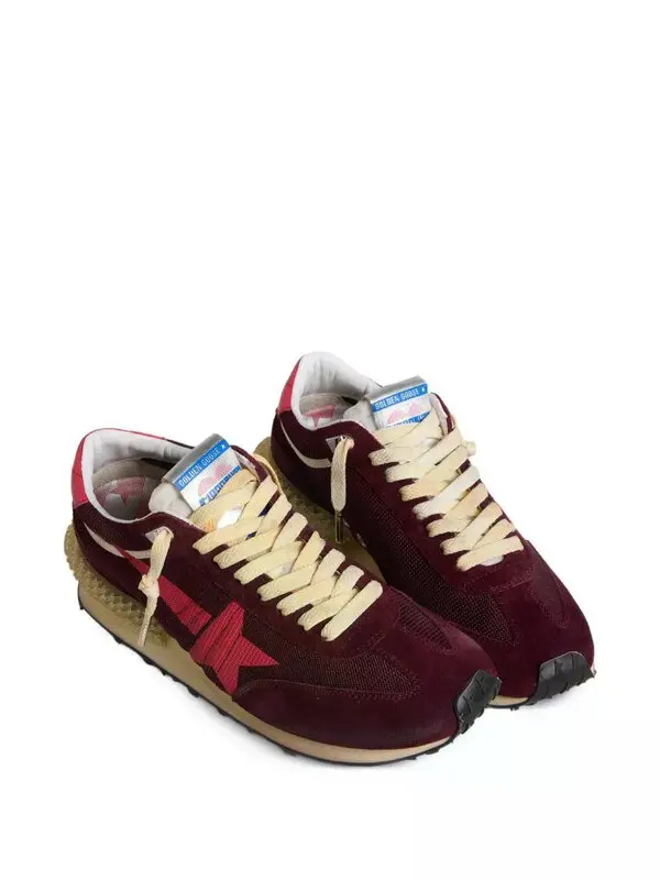 GOLDEN GOOSE Marathon Mesh Star Sneakers - Red