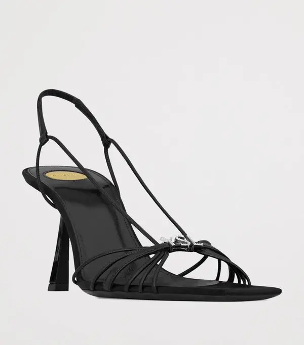 Saint Laurent Leather Jerry Slingback Sandals 80
