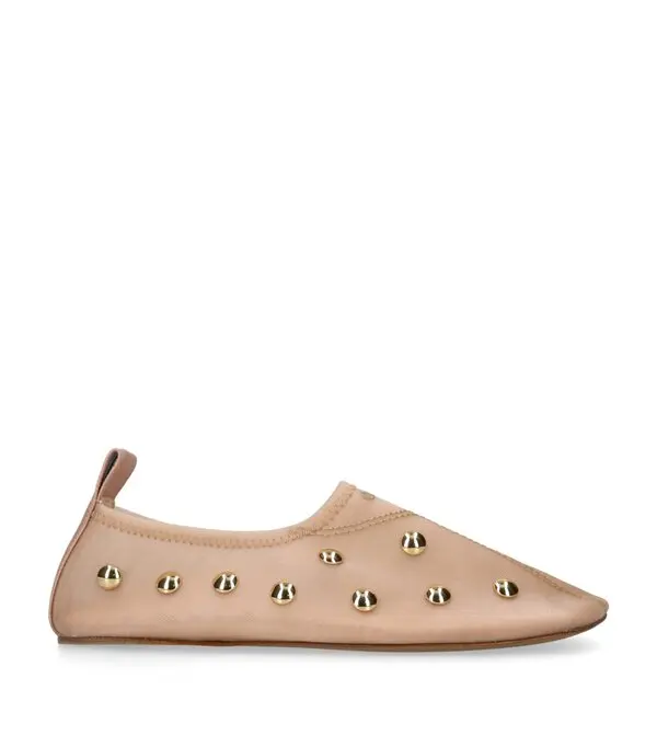 Chloé Leather Rita Ballet Flats - Nude