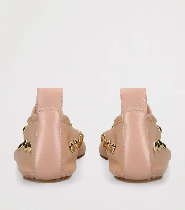 Chloé Leather Rita Ballet Flats - Nude