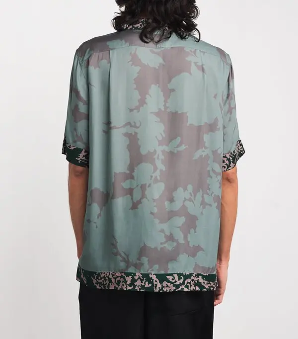 Dries Van Noten Printed Bowling Shirt - Grey