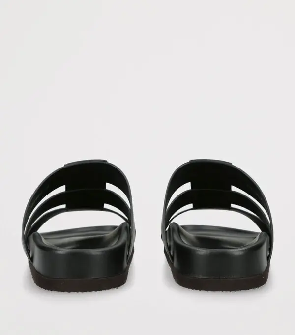 Valentino Garavani Leather Studshield Slides