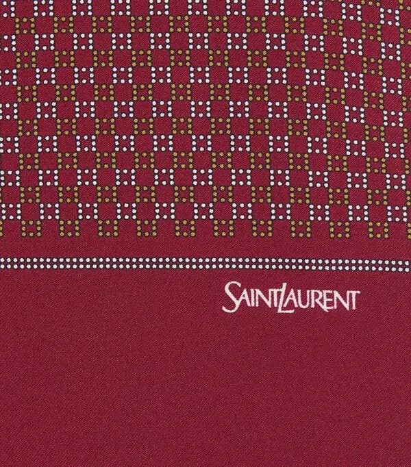 Saint Laurent Silk Twill Scarf