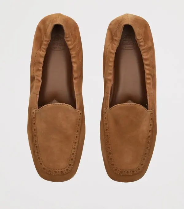 Church's Suede Gathered Moccasin Loafers