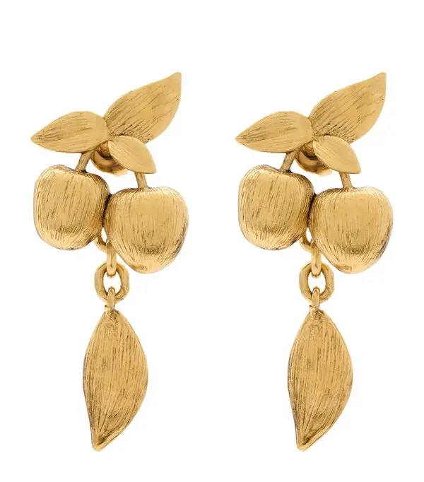 Saint Laurent Cherry-bob Earrings - Metallic