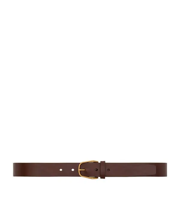 Saint Laurent Leather Belt - Brown