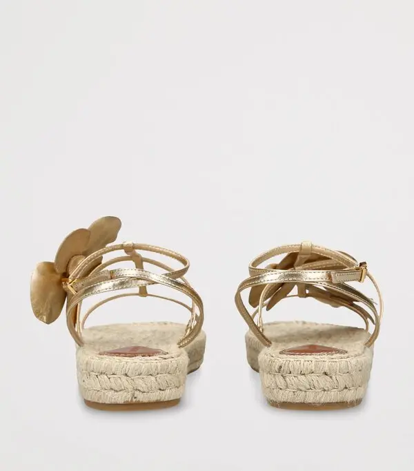 Zimmermann Leather Orchid Flatform Sandals