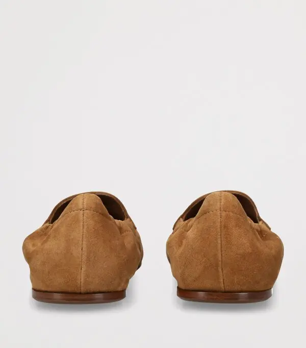 Church's Suede Gathered Moccasin Loafers