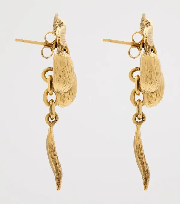 Saint Laurent Cherry-shaped Dangle Earrings - Metallic