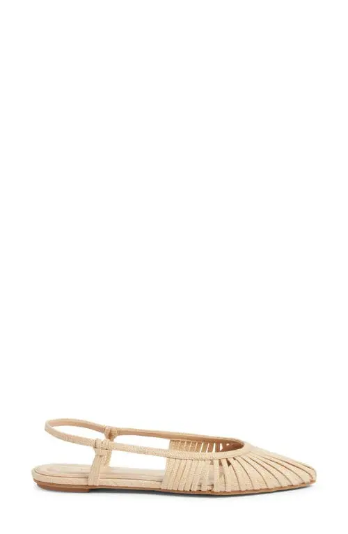OPEN EDIT Kaira Woven Slingback Flat - Natural