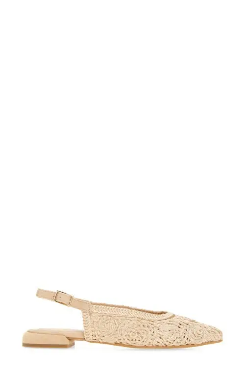 Cordani Nika Woven Raffia Slingback Flats