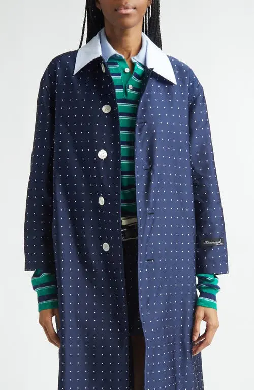 HOMMEGIRLS Polka Dot Swing Coat