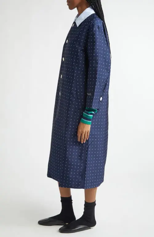 HOMMEGIRLS Polka Dot Swing Coat