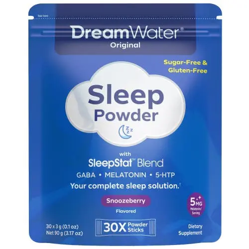 DREAM WATER Sleep Powder 30 Count Sugarfree, Melatonin - Multicolored