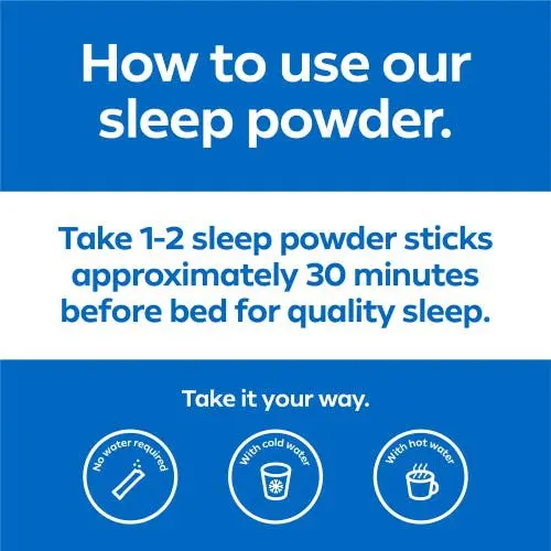 DREAM WATER Sleep Powder 30 Count Sugarfree, Melatonin