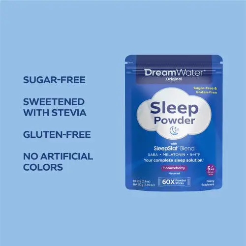 DREAM WATER Sleep Powder 60 Count Snoozeberry