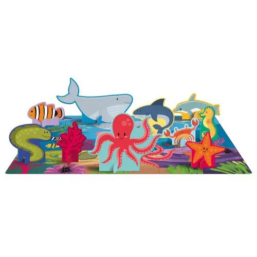 SASSI Q Box The Sea Read Play Learn Underwater 40 Piece Set