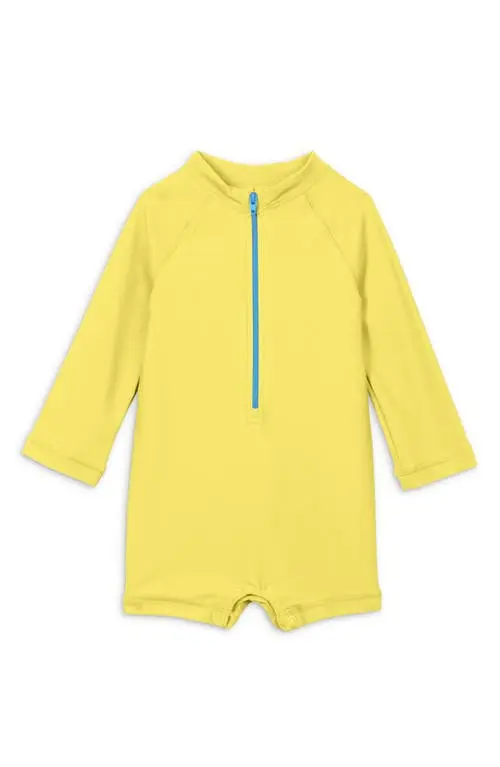 PRIMARY Long Sleeve One-piece Rashguard Swimsuit - Banana