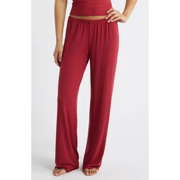 HAPPY CAMP3R Scarlett Olivia Pull-on Pants - Deep Red