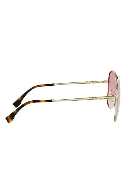 Fendi Graphy 61mm Gradient Pilot Sunglasses