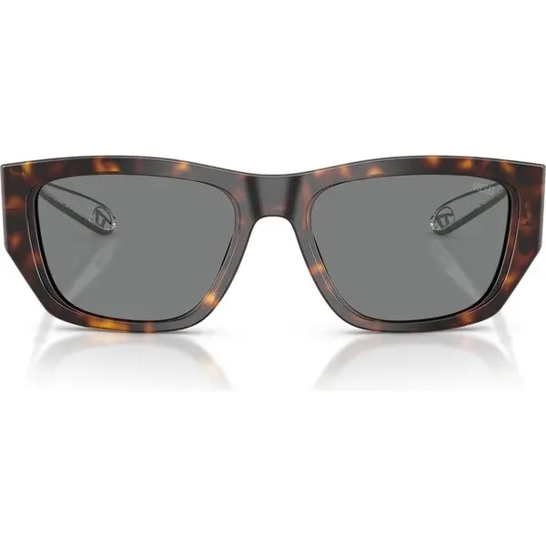 DIESEL® Square Frame Sunglasses - Havana/dark Grey