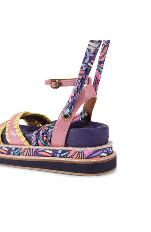 Kurt Geiger Orson Cross Scarf Sandal - Pink