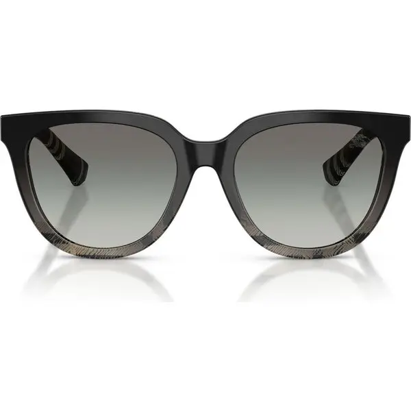 Burberry 53mm Phantos Sunglasses - Check Gradient Grey