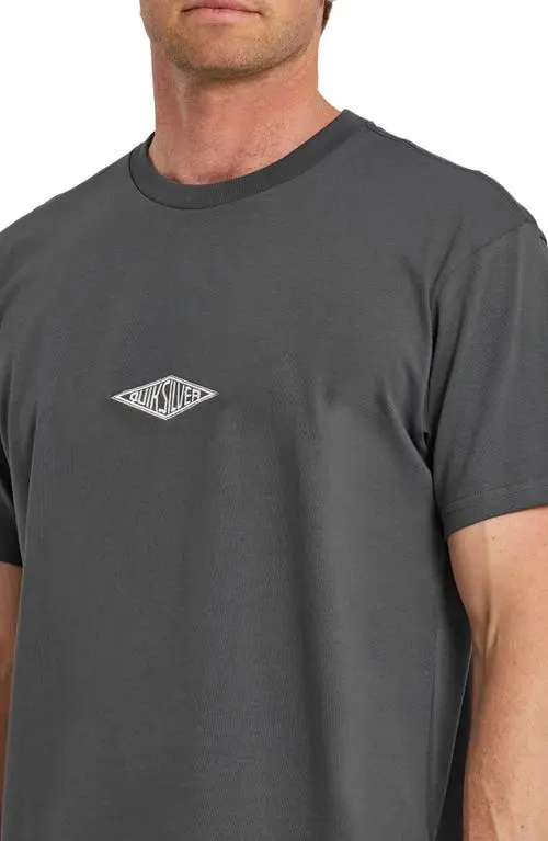 Quiksilver Work Ship Embroidered Cotton T-shirt