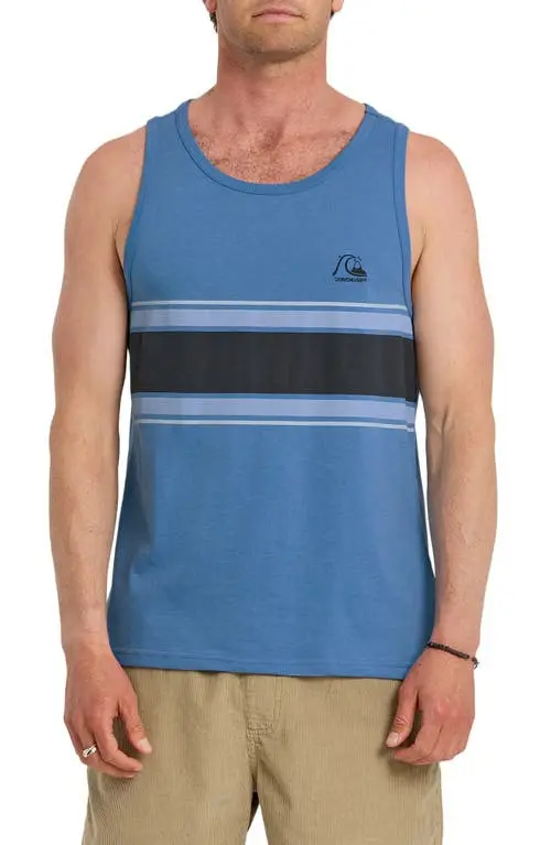 Quiksilver Floater Stripe Tank - Riviera Heather