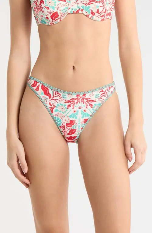 Ramy Brook Isla Bikini Bottom - Flame Combo