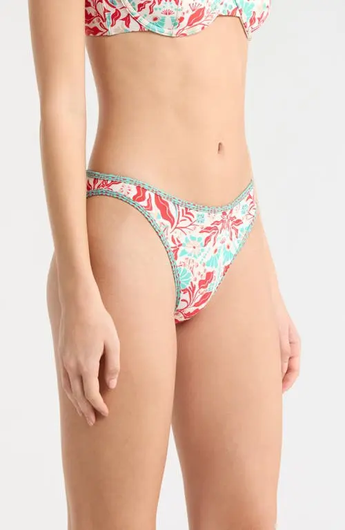 Ramy Brook Isla Bikini Bottom - Flame Combo