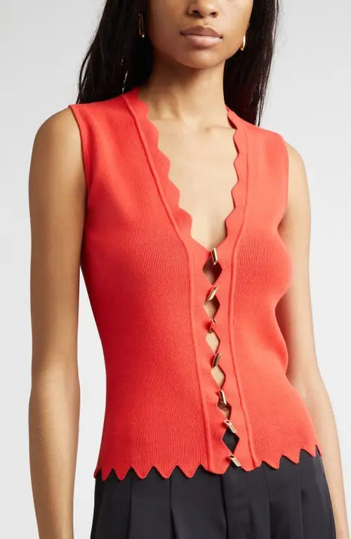 Ramy Brook Bec Ribbed Sweater Vest