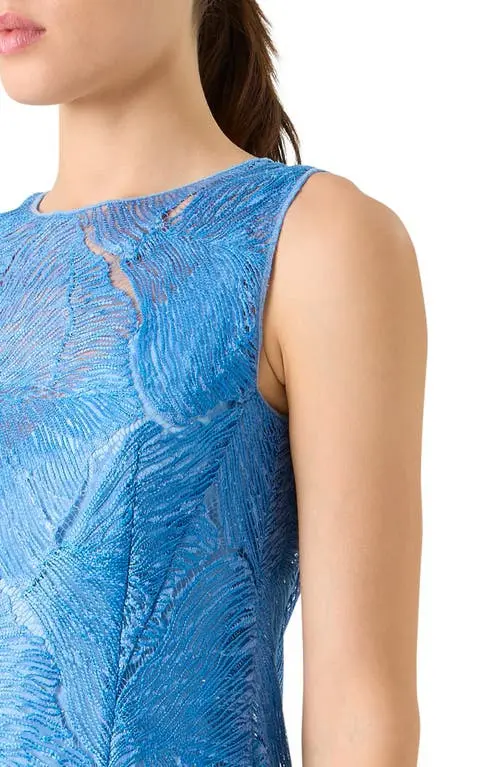Akris Sea Fan Lace Sheath Dress