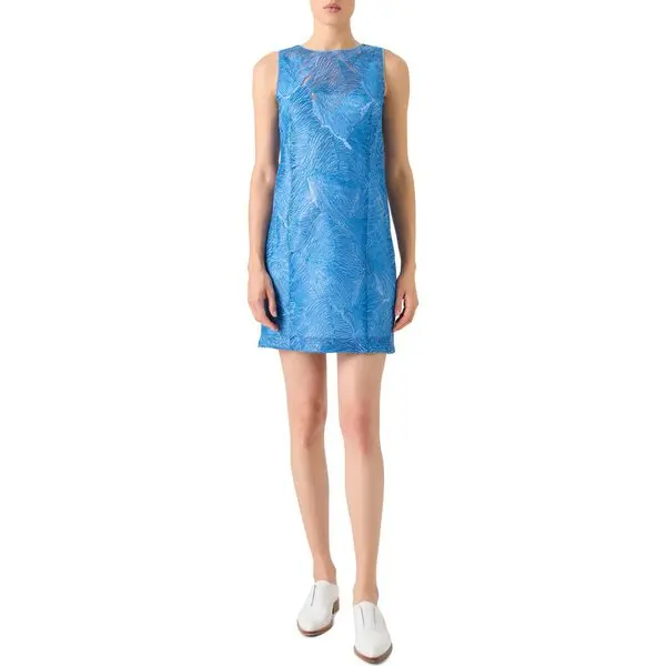 Akris Sea Fan Lace Sheath Dress - Twilight
