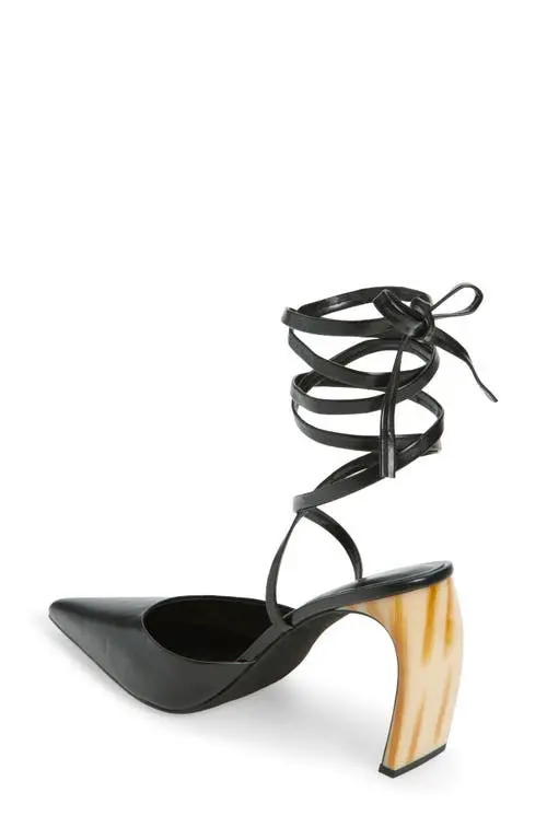 Jeffrey Campbell Accural Ankle Wrap Pumps - Black