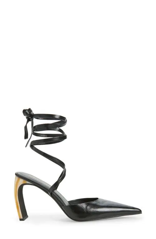 Jeffrey Campbell Accural Ankle Wrap Pumps - Black