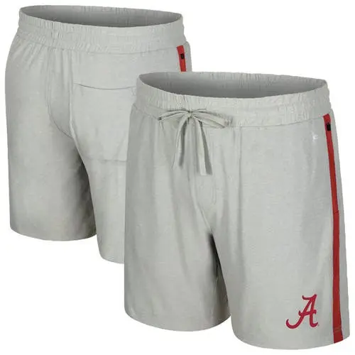 COLOSSEUM Alabama Crimson Tide Mac Shorts - Gray