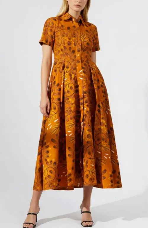 ELISAMAMA Feyi Shirt Dress - Brown