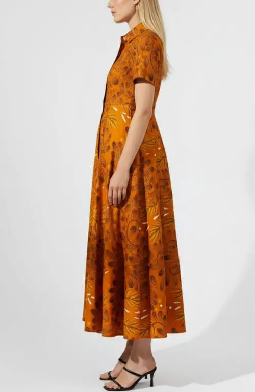 ELISAMAMA Feyi Shirt Dress - Brown