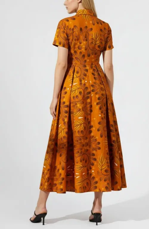 ELISAMAMA Feyi Shirt Dress - Brown