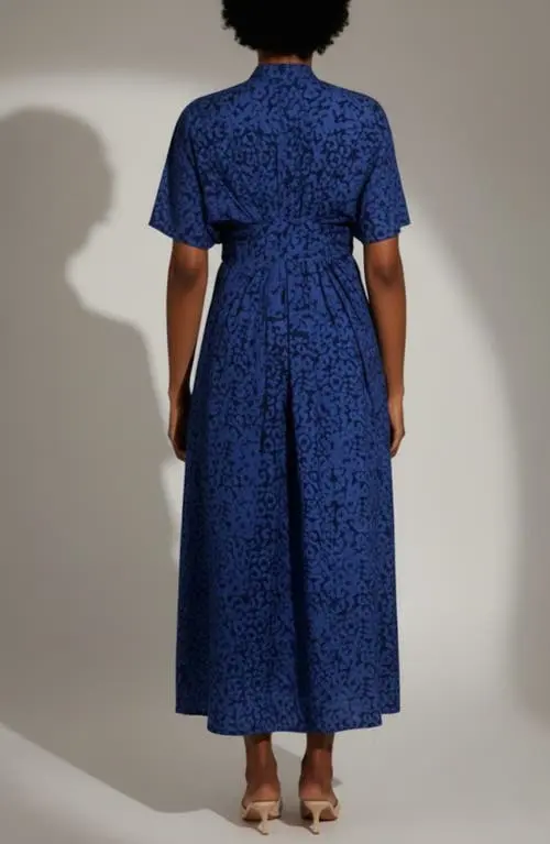 ELISAMAMA Buga Button-front Midi Dress - Blue