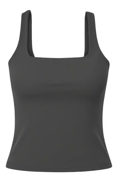 BLVCK Tank Top With Built-in Bra - Charcoal