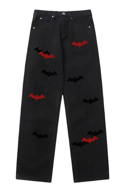 BLVCK Batman X Shadow Relaxed-fit Jeans