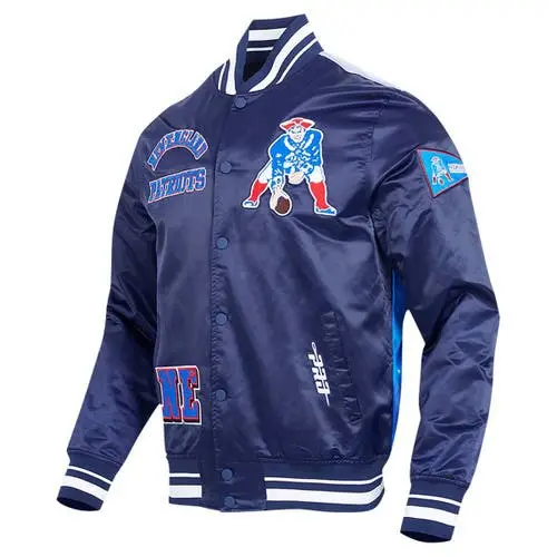 PRO STANDARD New England Patriots Sublimated Satin Full-snap Jacket