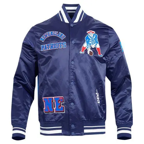 PRO STANDARD New England Patriots Sublimated Satin Full-snap Jacket