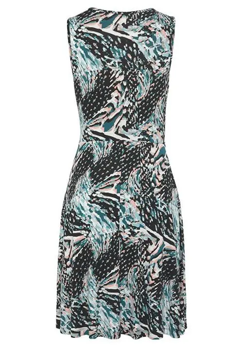 LASCANA Printed Keyhole Dress