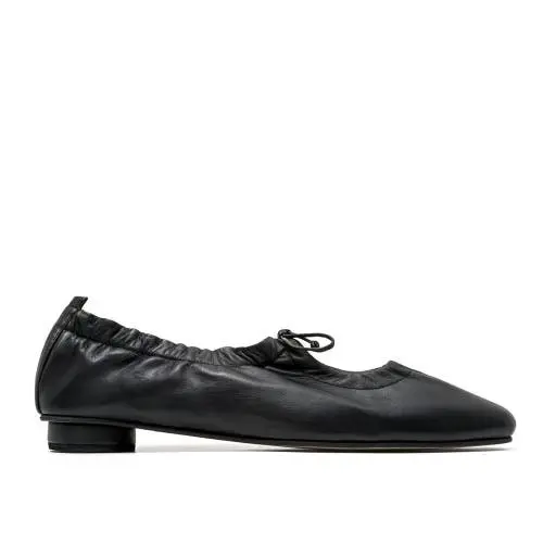 ALTA Gemma Leather Flats - Black